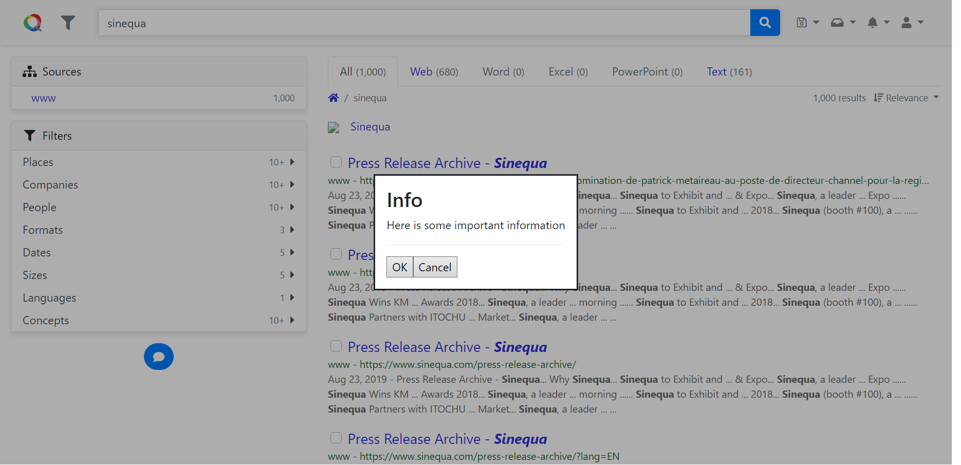 Modal Module | SBA Framework Documentation