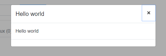 Preview & Modals | SBA Framework Documentation